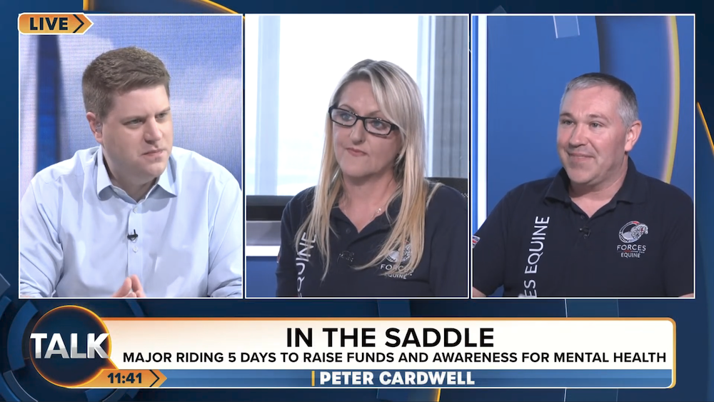 A Successful Interview with Peter Cardwell at TalkTV! - Forces Equine World
